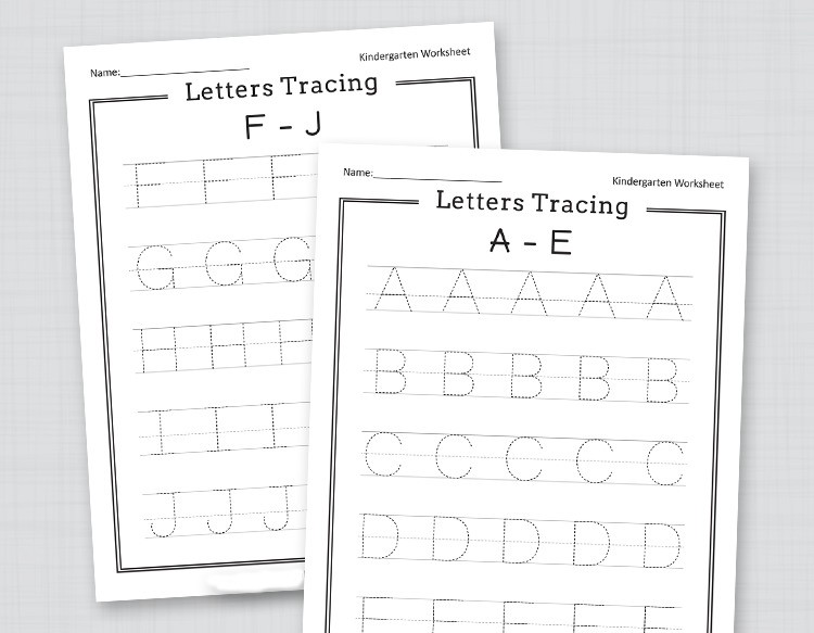 Free Letter Tracing Worksheets Letter Tracing Worksheets For Kindergarten Capital Letters 